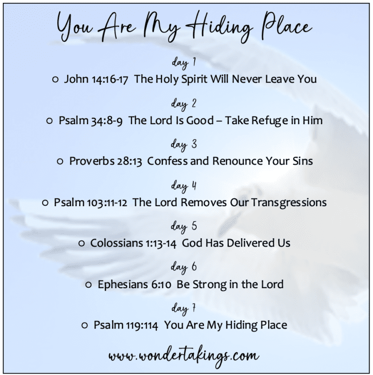 You Are My Hiding Place | Wondertakings