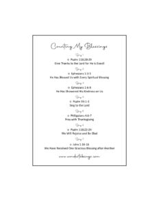Counting-My-Blessings-Scripture-Printable | Wondertakings