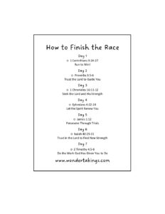How-to-Finish-the-Race-Scripture-Printable-1 | Wondertakings